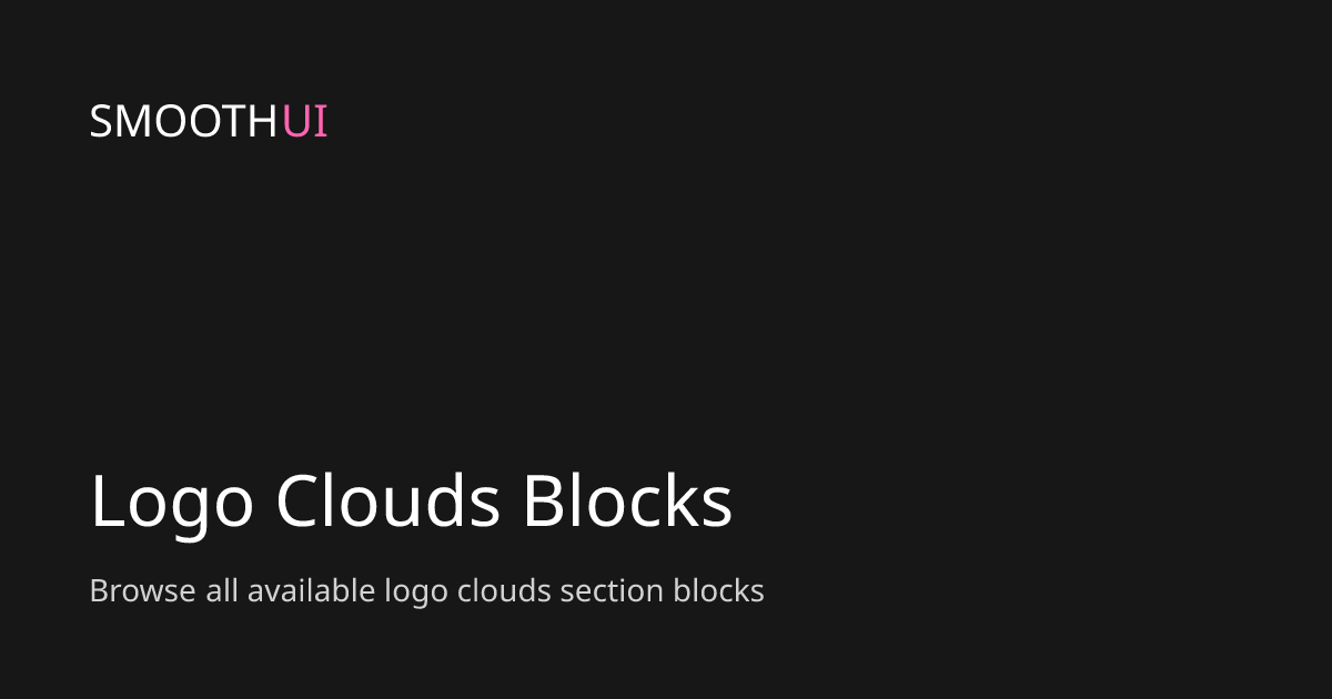 Logo Clouds Blocks | SmoothUI